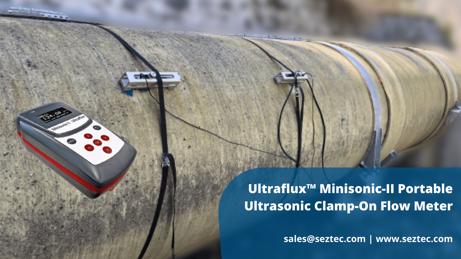 Portable Ultrasonic Flow Meter | Clamp-On Flow Meter